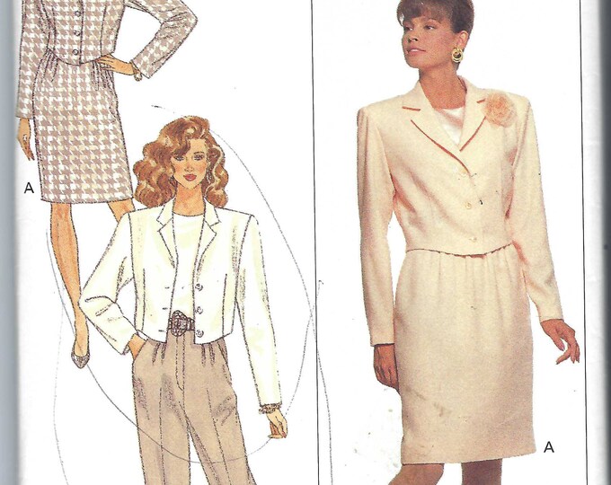 Uncut Vintage Butterick Sewing Pattern 6816 Szes 8-10-12 1980s Business ...
