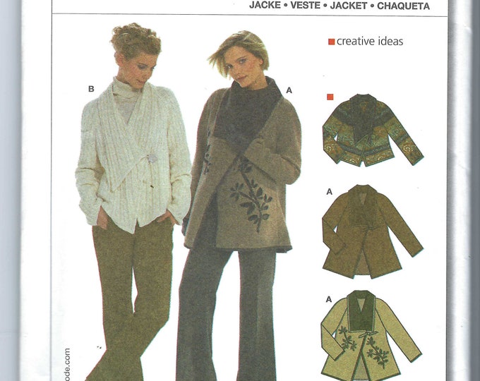 Uncut Burda Sewing Pattern Misses Jacket Pattern 8030 Size 10-22 FF - Etsy