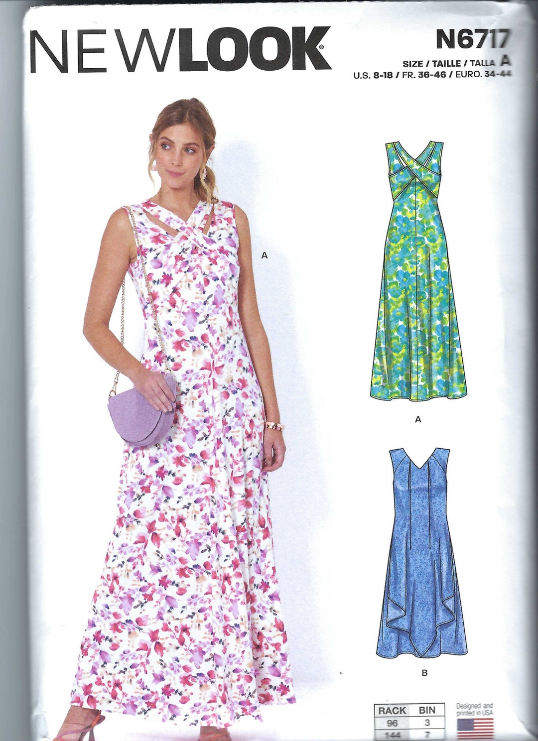 Uncut New Look Sewing Pattern Womens Dress in Misses Sizes, Great ...