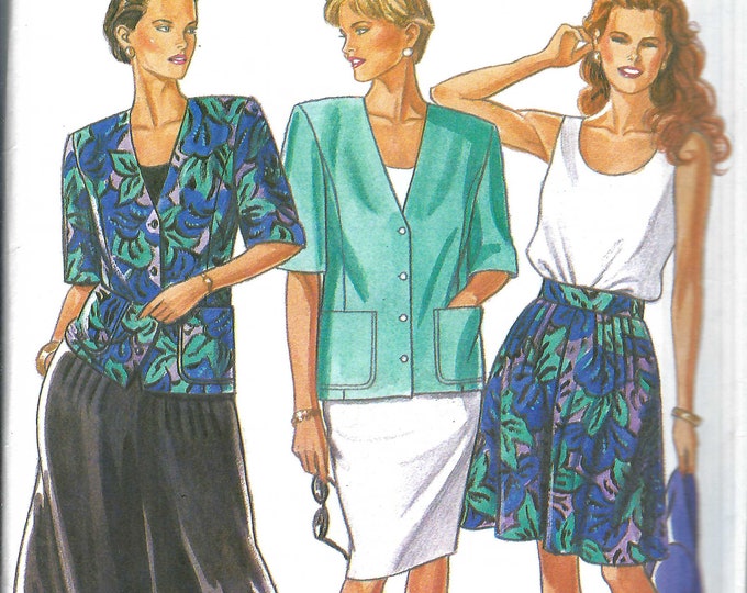 Uncut Vintage New Look Sewing Pattern 0077 6516 Misses Jacket, Straight ...