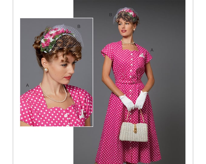 Uncut Retro 1953 Butterick 6672 Sewing Pattern fitted Bodice - Etsy