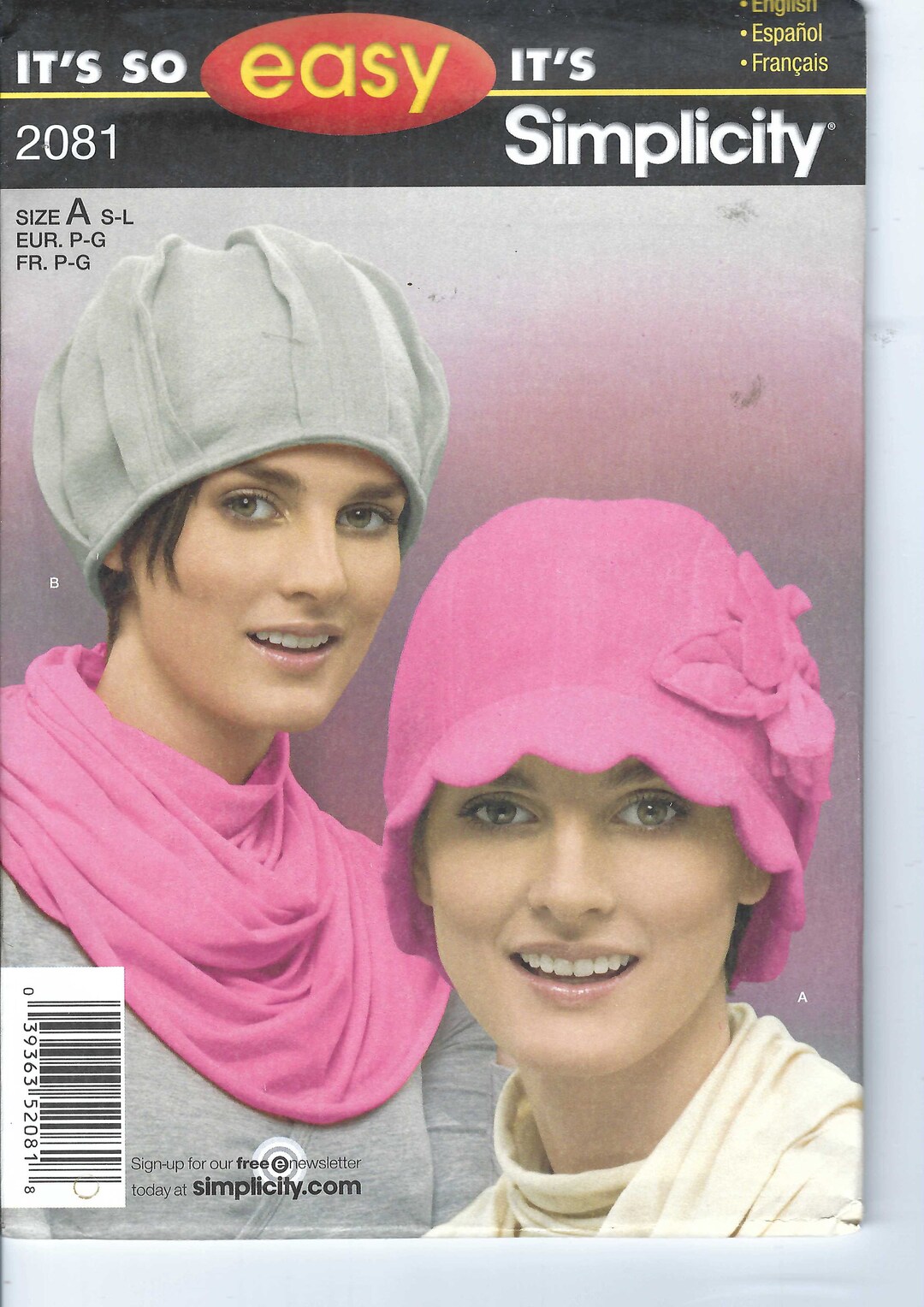 Uncut Simplicity Sewing Pattern 2081 DIY Retro Hat FF - Etsy