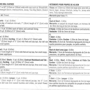 Uncut Simplicity Sewing Pattern 4654 18" Summer Doll Clothes, Elaine ...