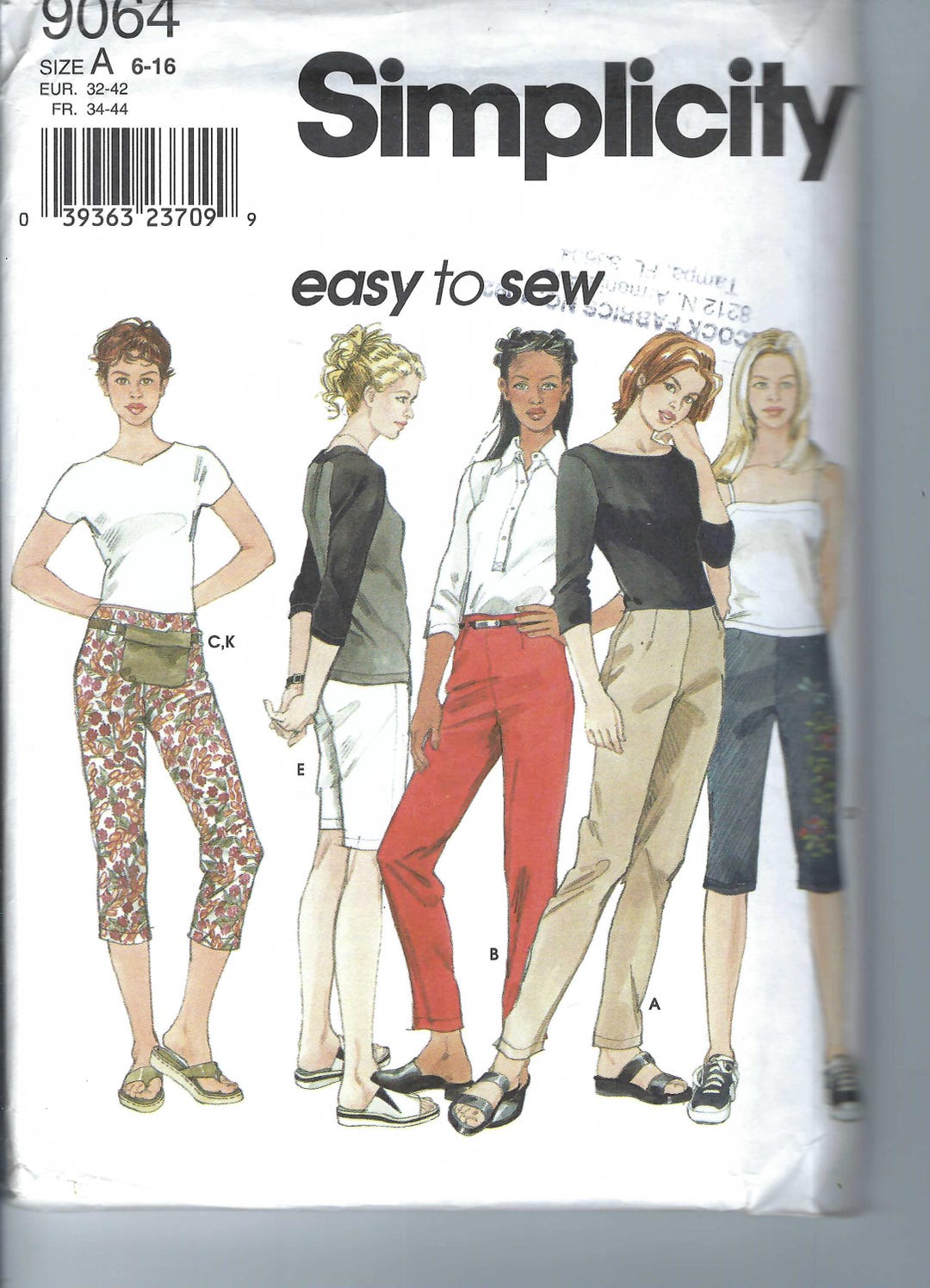 Uncut Vintage Simplicity Sewing Pattern 9064 Simplicity Sz 6-16 Contour ...