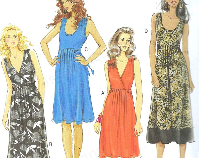 Uncut Butterick Sewing Pattern 3019 Misses Miss Size 6-8-10 Dress Bag ...