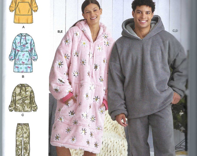 Simplicity Sewing Pattern S9456 Unisex Oversized Hoodies, Pants and ...
