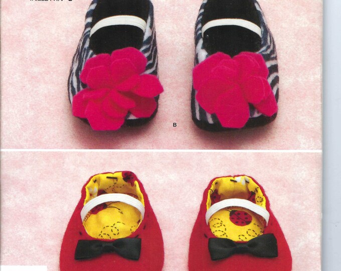 Uncut Simplicity Sewing Pattern Baby Shoes Sizes S-M-L Easy to Make ...