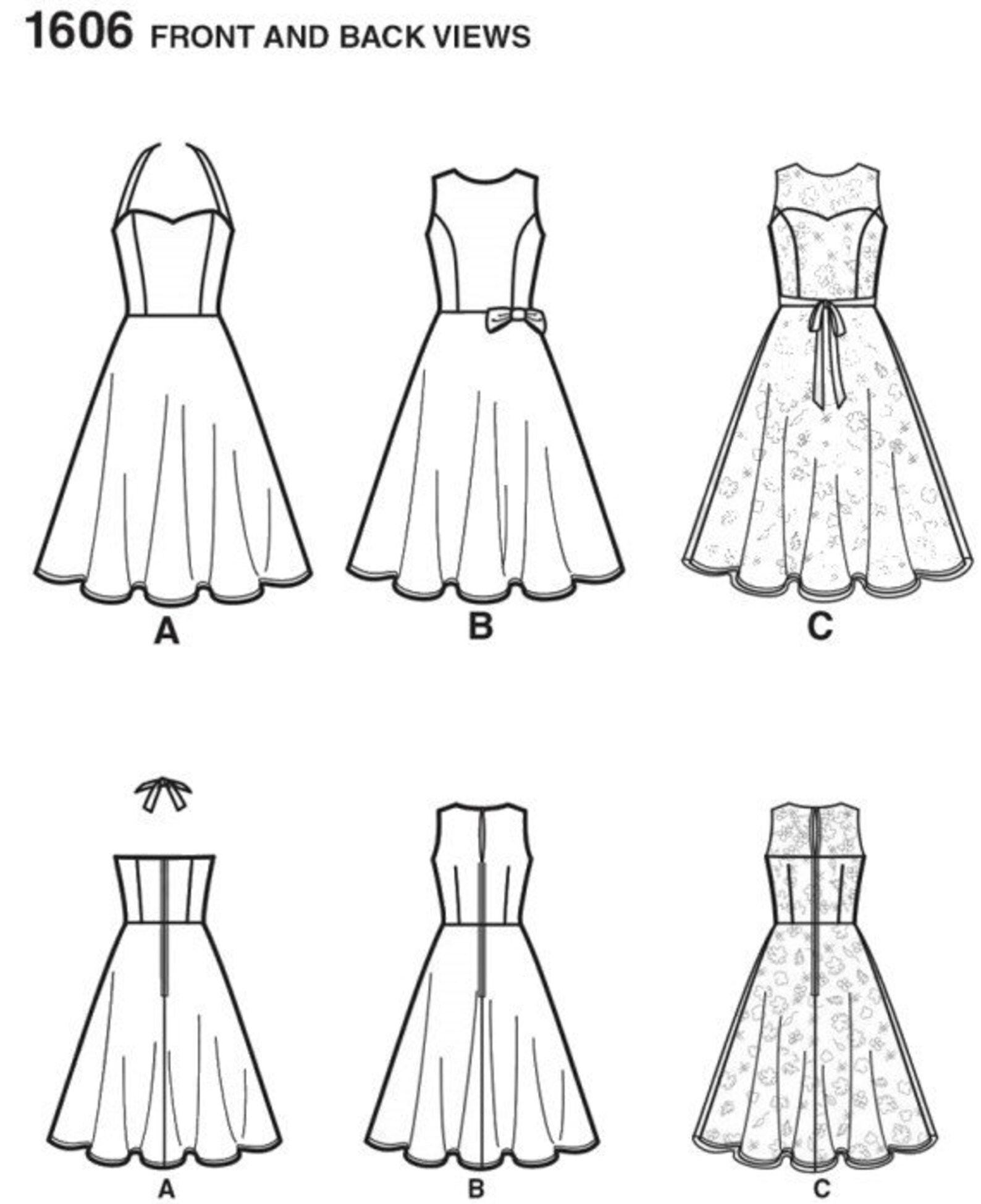 Uncut Women's Dress Sewing Pattern UNCUT Simplicity 1606 - Etsy