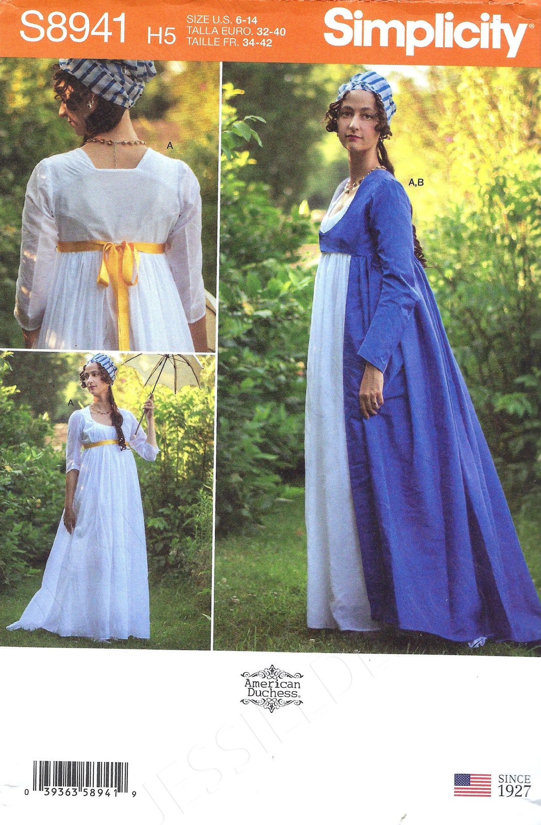 Uncut Simplicity Pattern 8941 Historical, Medieval Gown and Robe. Sizes ...