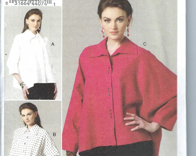 Uncut Vogue Sewing Pattern 8748 Katherine Tilton Shirt Pattern Size XS ...
