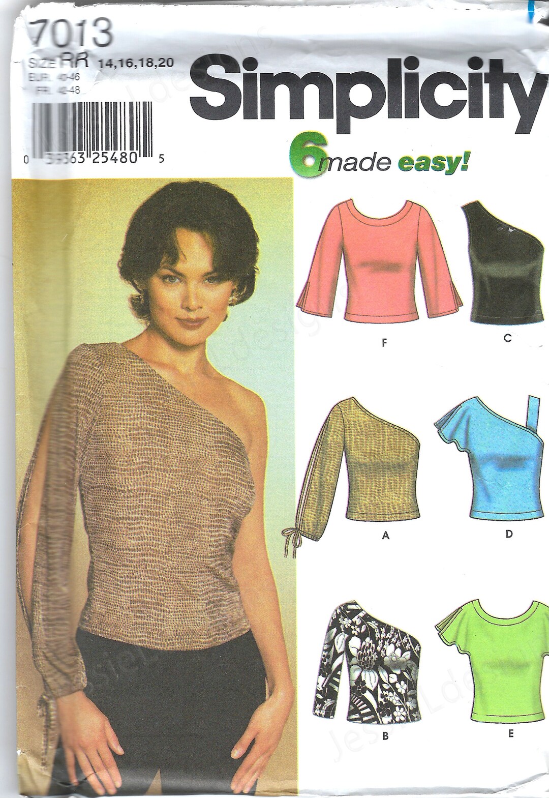 Uncut Simplicity Sewing Pattern 7013 Simplicity 6 Made Easy! Misses ...
