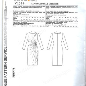 Uncut Vogue Sewing Pattern 1514 by Lorcan Mullany for BELLVILLE SASSOON ...