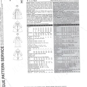 Uncut Vogue Sewing Pattern 1146 Koos Couture American Designer Coat BB ...