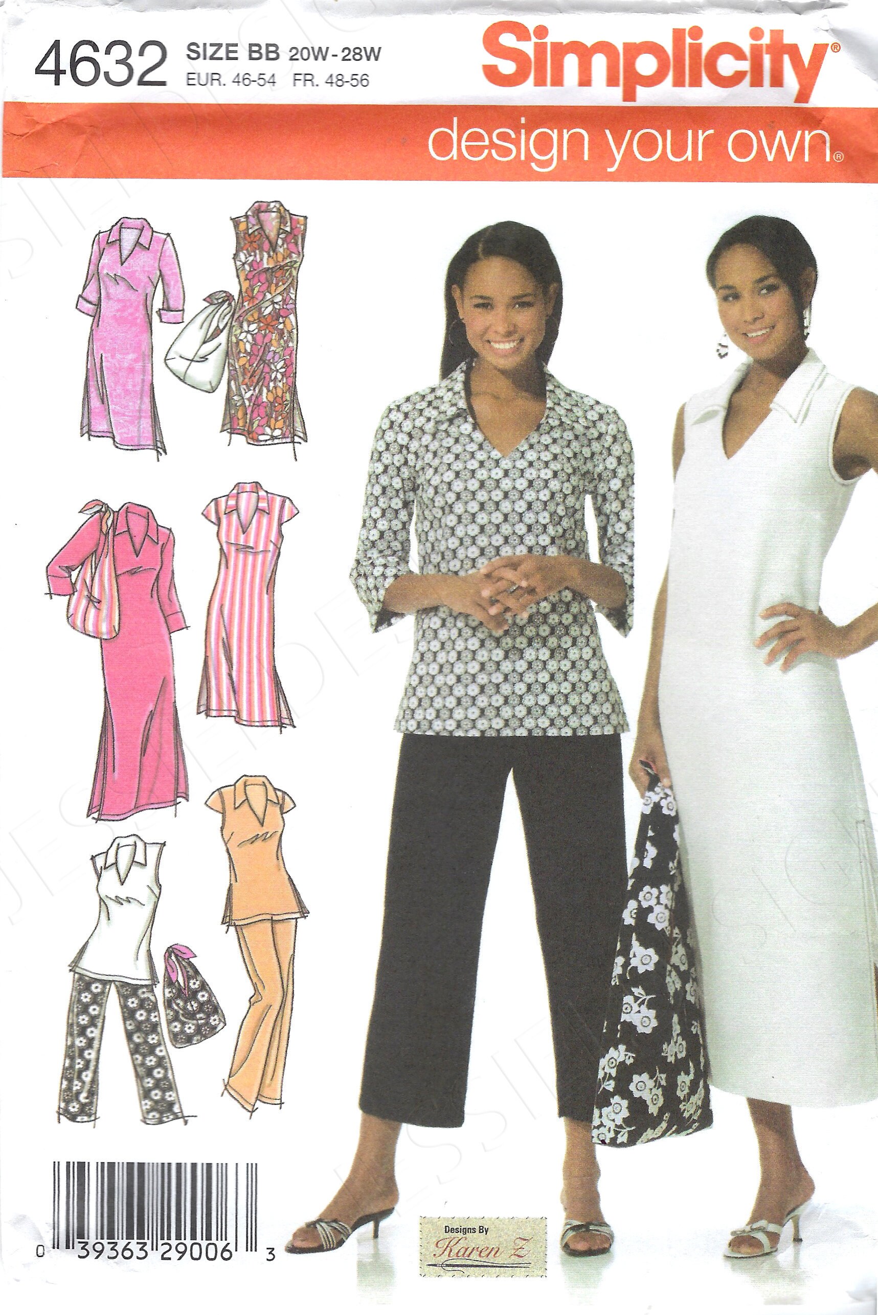 Uncut Simplicity Sewing Pattern 4632 Design Your Own Misses - Etsy