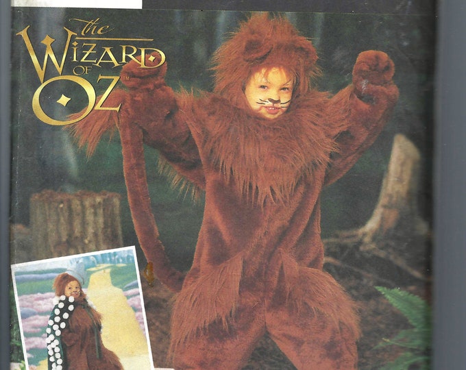 Uncut Vintage Simplicity Sewing Pattern 7825 Wizard of Oz Lion Costume ...