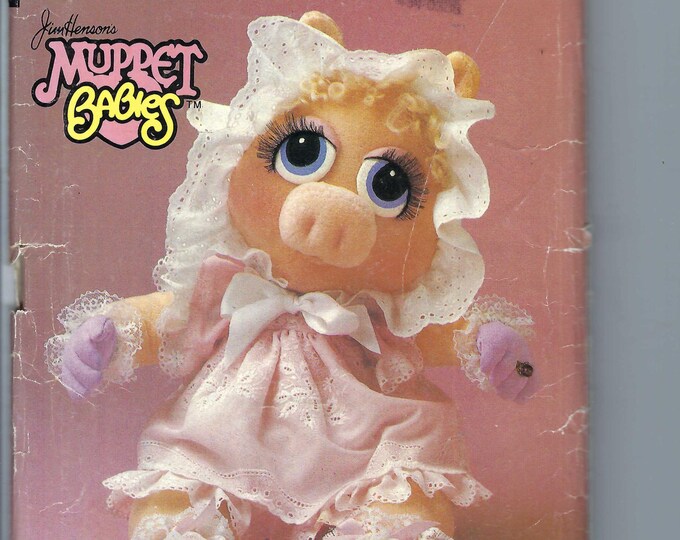Uncut Vintage Vogue Sewing Pattern 8967 Miss Piggy Jim Henson Muppet ...