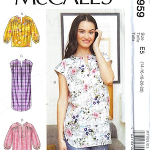 Kits & How To UNCUT McCalls 7122 Misses Tunic And Dress Pattern Craft ...