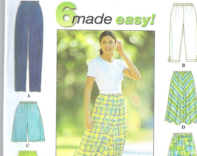Uncut Vintage Simplicity Sewing Pattern 7655 Misses Pants, Shorts ...