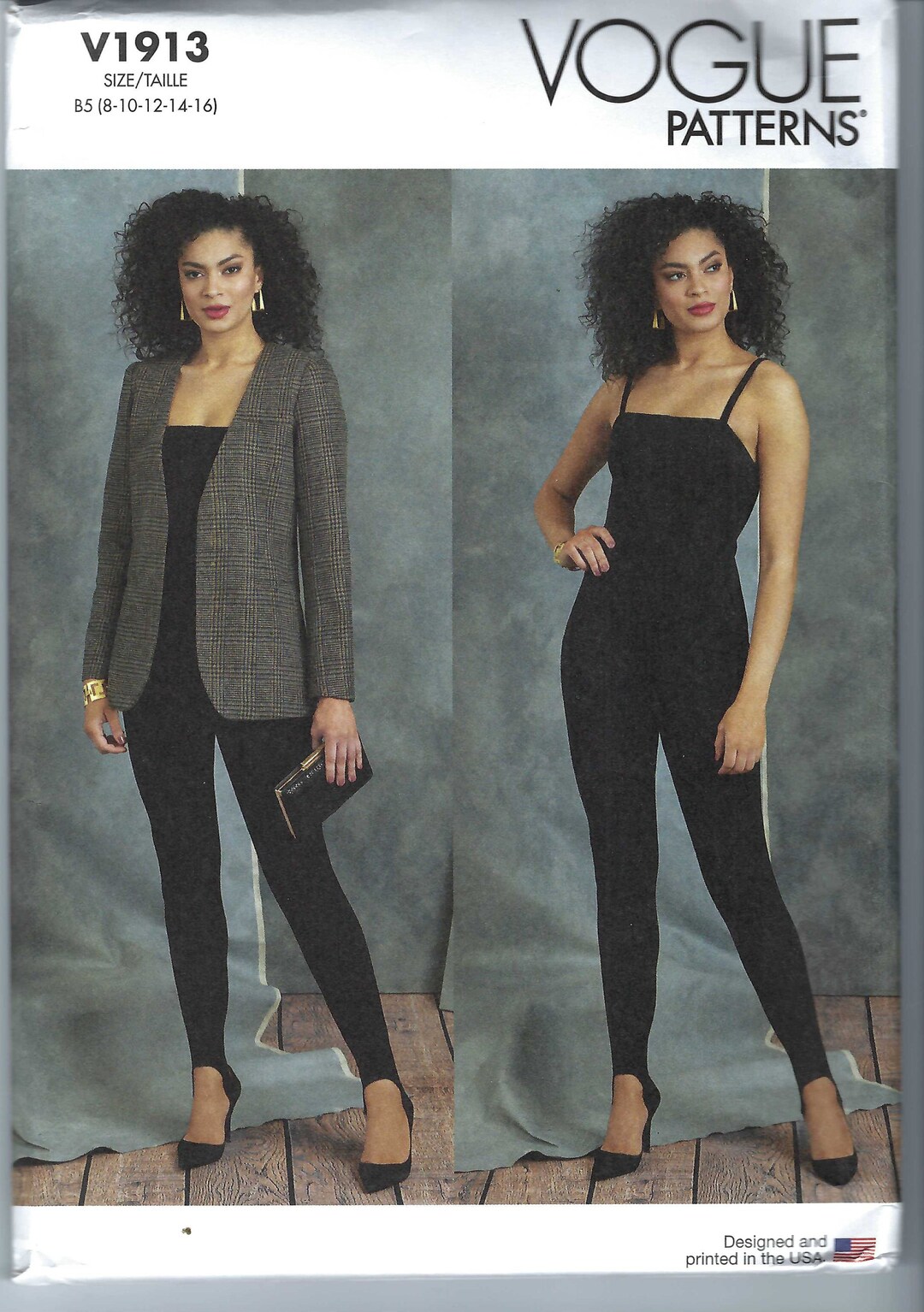 Uncut Vogue Sewing Pattern 1913 Sewing Pattern Misses' Jumpsuit ...