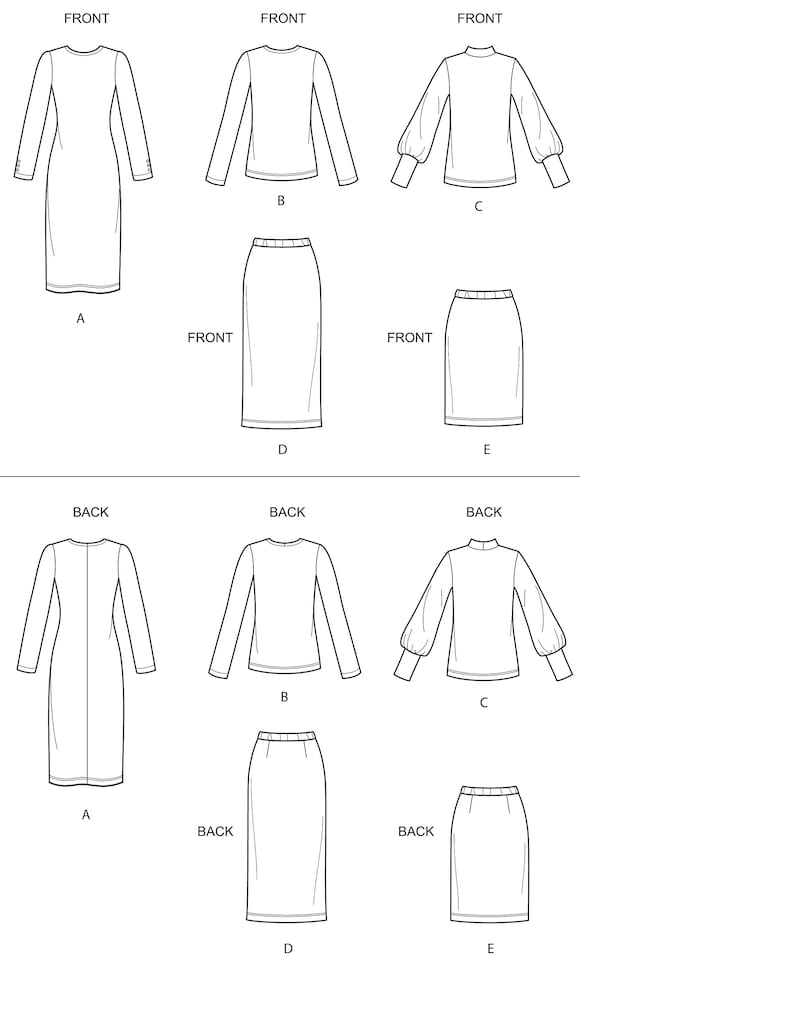 Uncut Simplicity Sewing Pattern 10249 8982 Misses' 10249 8982 Knit Two ...