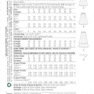 Uncut Simplicity Sewing Pattern 10605 9144 Miss Circle Skirt in Three ...