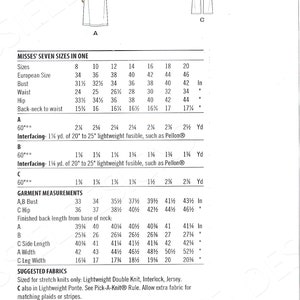 Uncut New Look Sewing Pattern 6581 Dress Shirt Pants Size 8-20 - Etsy