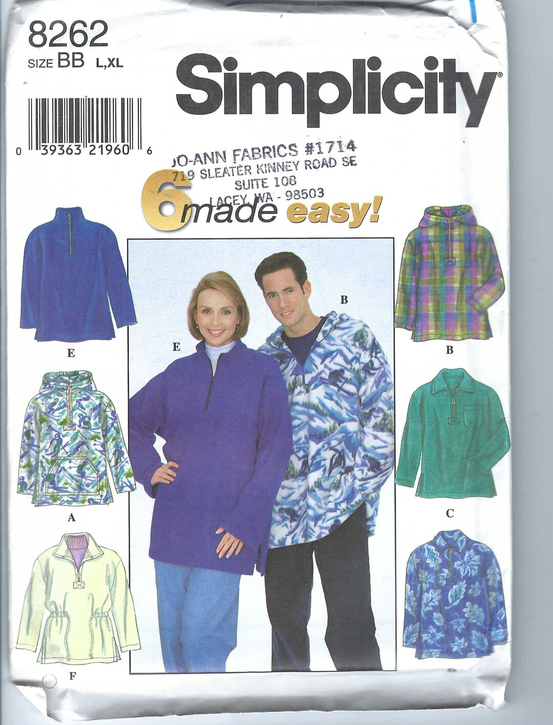 Uncut Vintage Simplicity Sewing Pattern 8262 Easy to Sew Vintage ...