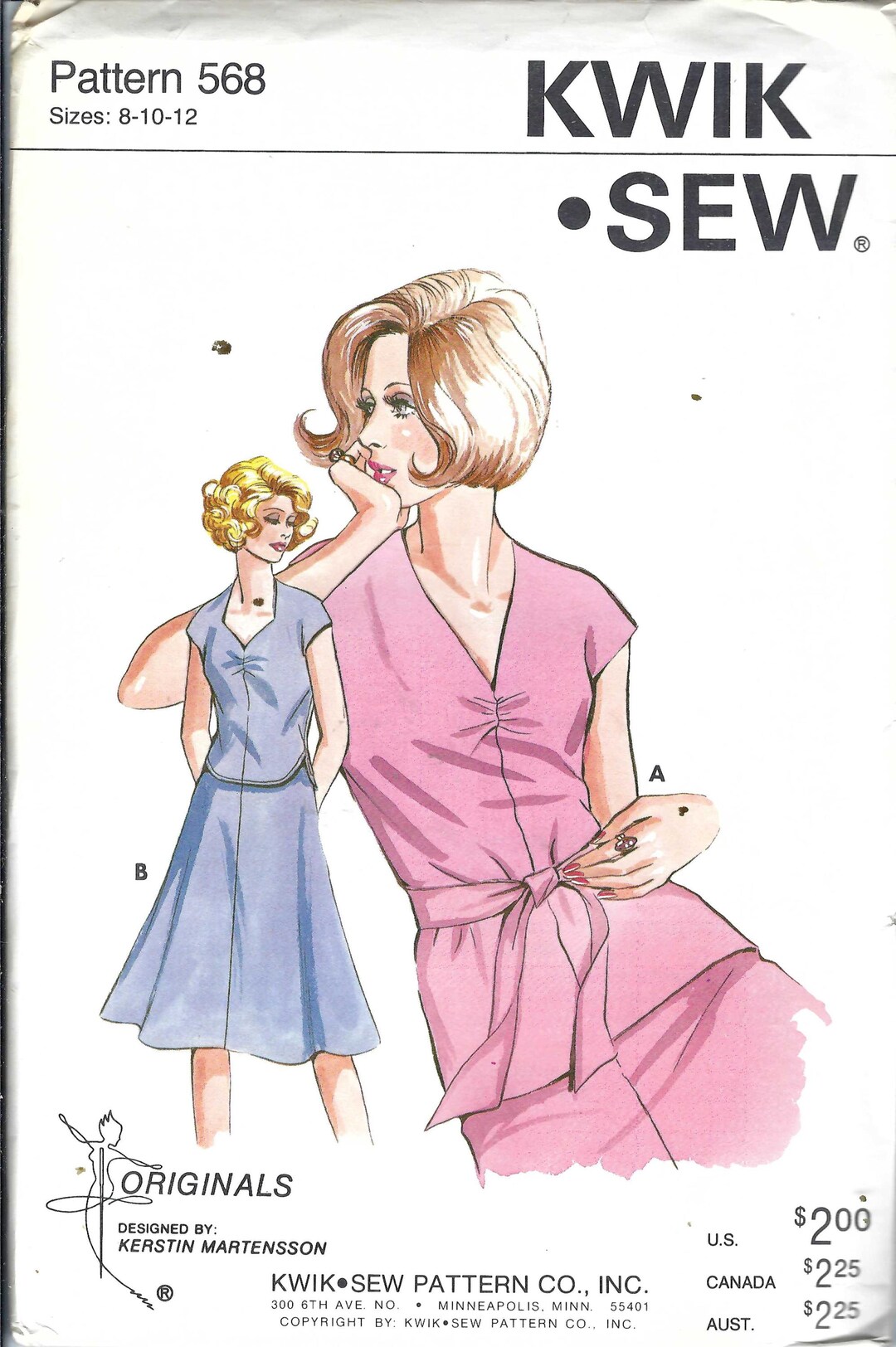 Uncut Kwik Sewing Pattern 568 1970s Flared Skirt and Top Pattern Sizes ...