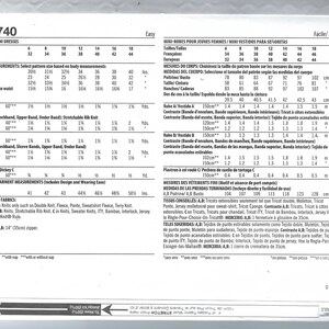 Uncut New Look Sewing Pattern Womens Mini Dress in Misses 6740 Size 6 ...