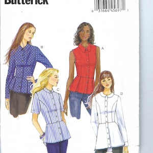 Uncut Butterick Sewing Pattern 6097 Size 6-14 or 14-22 Misses Button ...