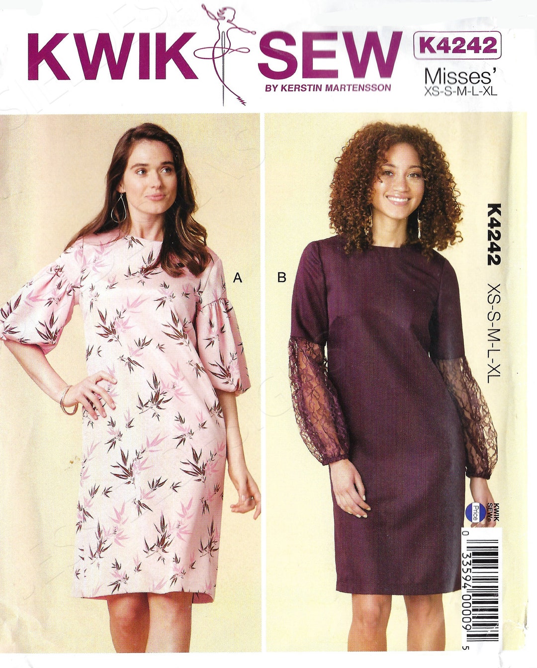 Uncut Kwik Sewing Pattern 4242, Women's Dress, Dress Pattern, K4242 ...