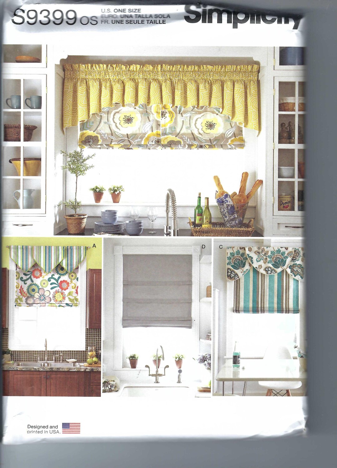 Uncut Simplicity Sewing Pattern Roman Shades and Valances Simplicity ...
