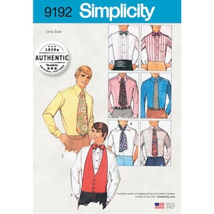Uncut Simplicity Sewing Pattern 9192 | Men's One-size Accessories FF - Etsy