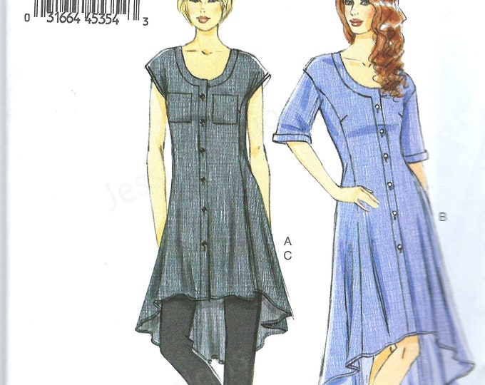 Uncut Vogue Sewing Pattern Women's Dress, Tunic, and Pants, Button ...