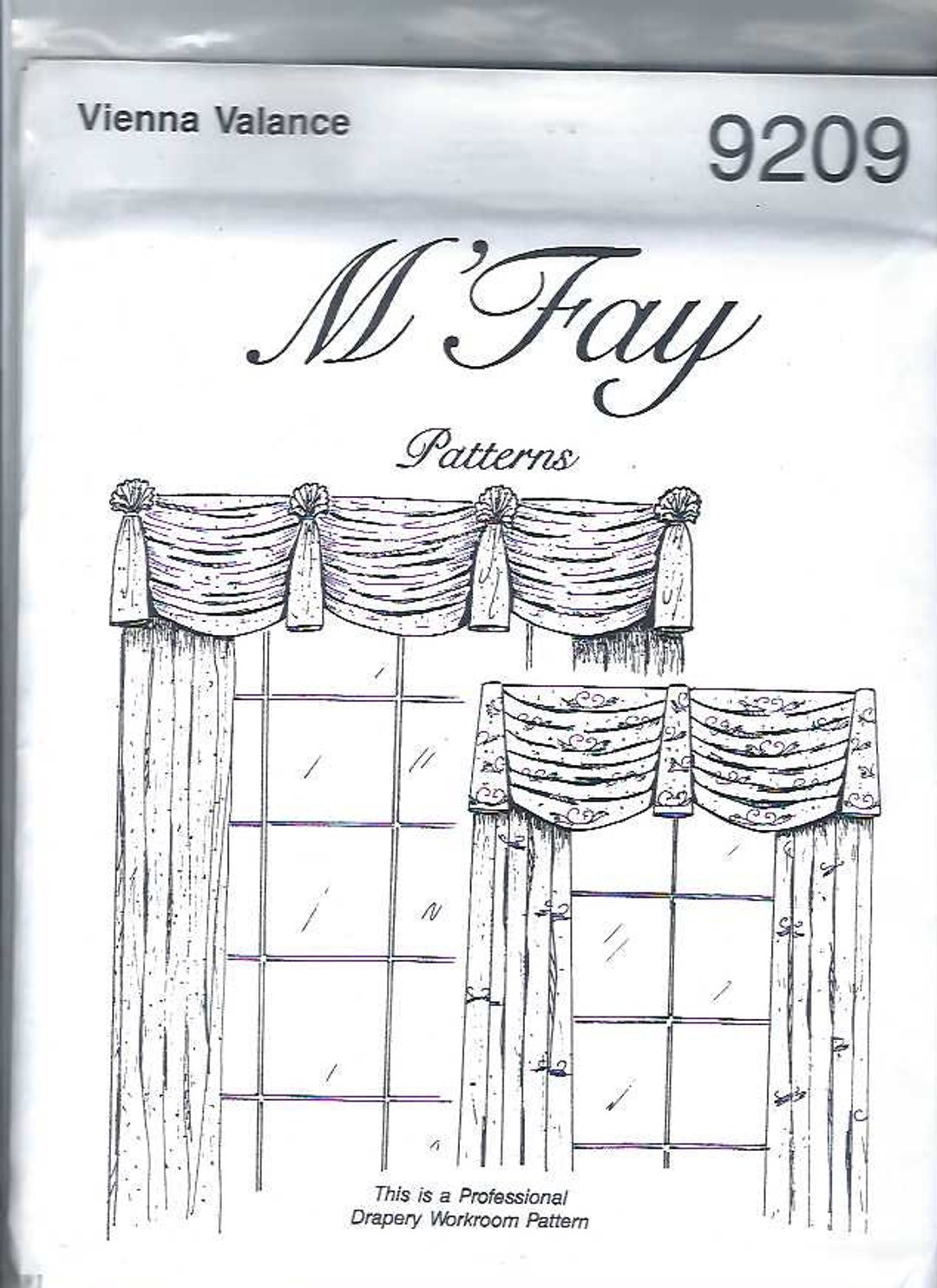 Rare Uncut M Fay Sewing Pattern 9209 Vienna Valance Factory Folded - Etsy
