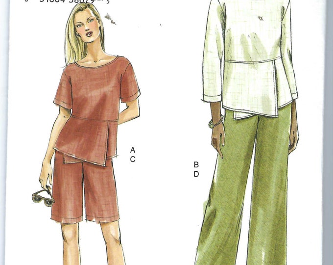 Uncut Vogue Sewing Pattern 7883 Very Easy Top Shorts Cropped Pants ...
