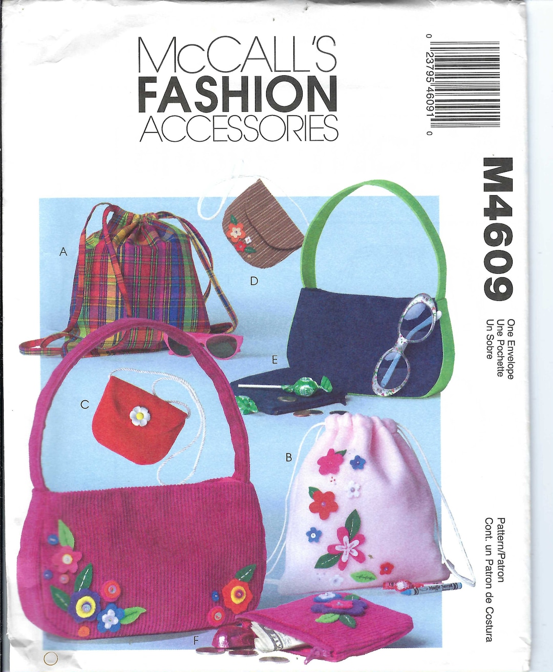 Uncut Mccall's Sewing Pattern 4609 Girls' Backpacks and Bags FF - Etsy