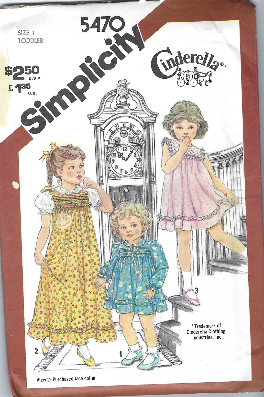 Uncut Vintage Simplicity Sewing Pattern Cinderella Simplicity 5470 ...