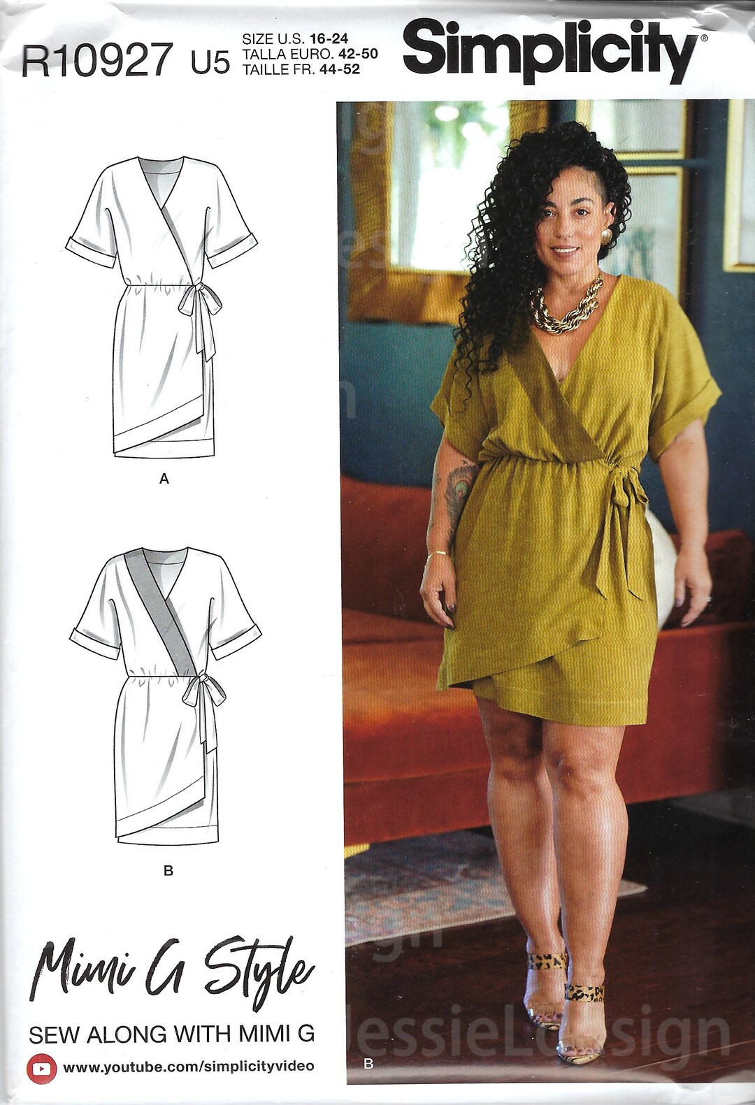 Uncut Simplicity Sewing Pattern 11375 10927 9224 Misses' Wrap Dress ...