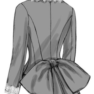 Uncut Butterick Sewing Pattern B6400 6400 Misses' Boned, Back-pleat ...