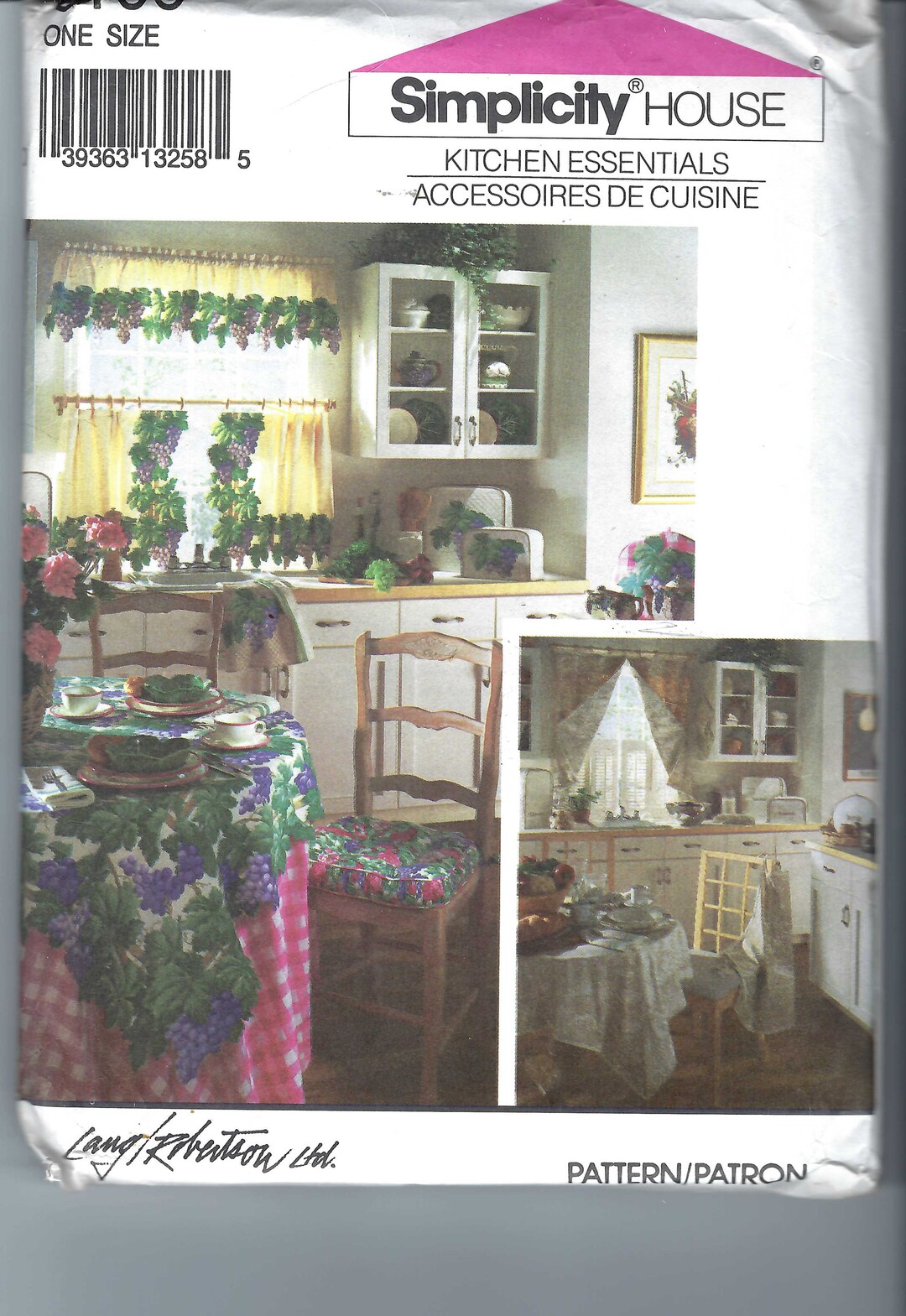 Uncut Vintage Simplicity Sewing House 8106 Sewing Pattern Kitchen ...