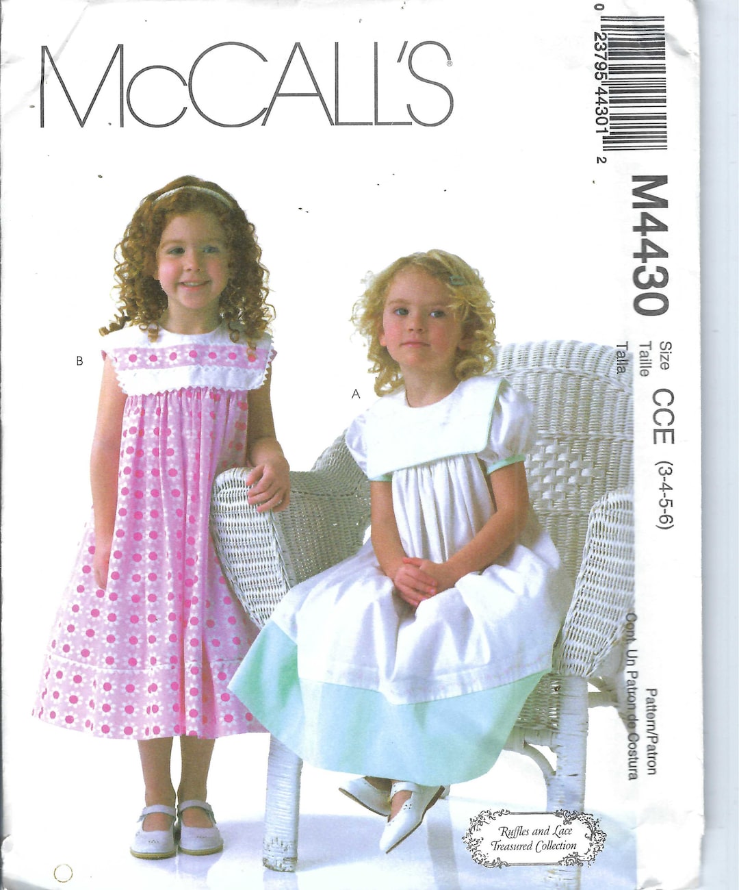 Uncut Mccall's Sewing Pattern 4430 Flared Summer Time Little Girls ...