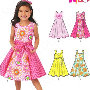 Uncut New Look Sewing Pattern 6202 Girl Dress Size 3-8 FF - Etsy
