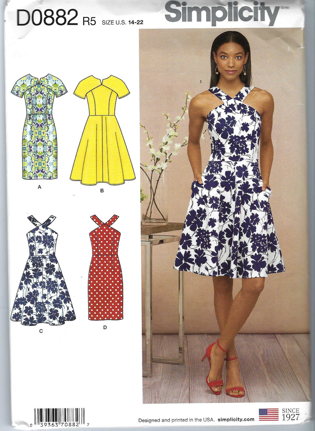 Uncut Simplicity Sewing Pattern 882 8594 Misses' and Petites' Dresses ...