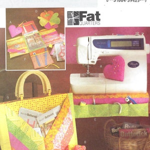 Uncut Butterick Sewing Pattern 177 4476 Fat Quarters Tote Bag ...