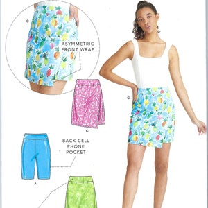 Uncut Simplicity Sewing Pattern 11091 9336 Misses' Knit Skort, Skirt ...