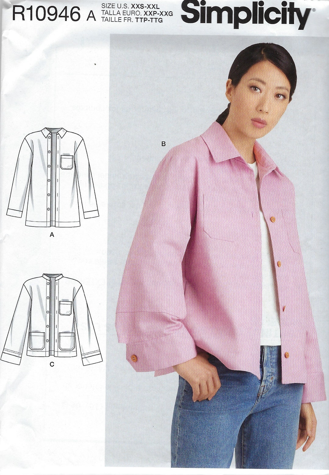 Uncut Simplicity Sewing Pattern 10946 9239 Misses' Jacket Sewing ...