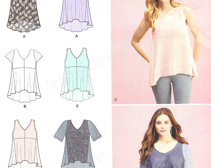 Uncut Simplicity Sewing Pattern 1107 Misses' Tops Sewing Pattern Size ...