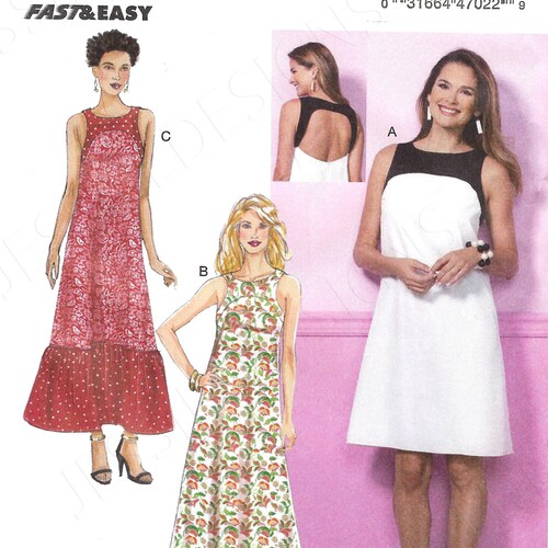 Uncut Butterick Sewing Pattern 6567 Misses' Dress Size - Etsy