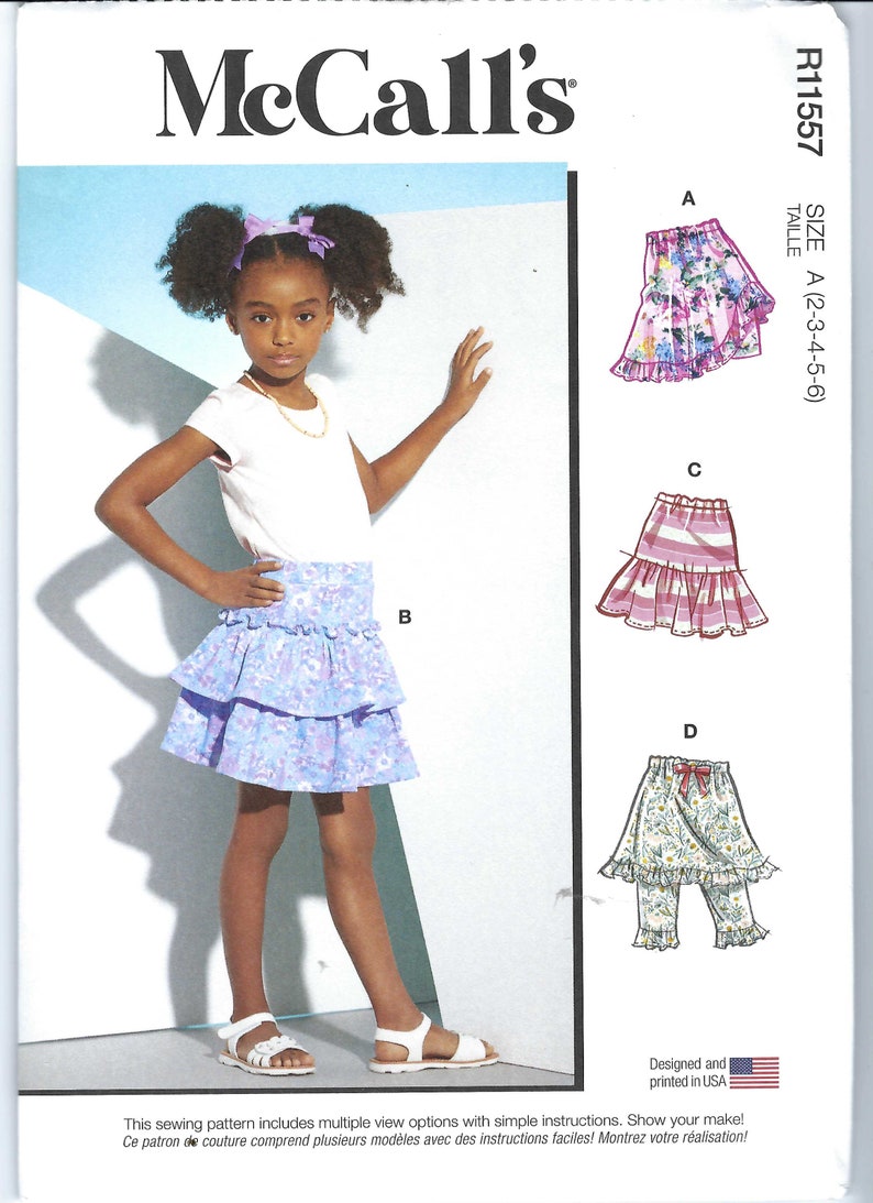 Uncut Mccall's Sewing Pattern Children's Skirts Mccall's Sewing Pattern ...